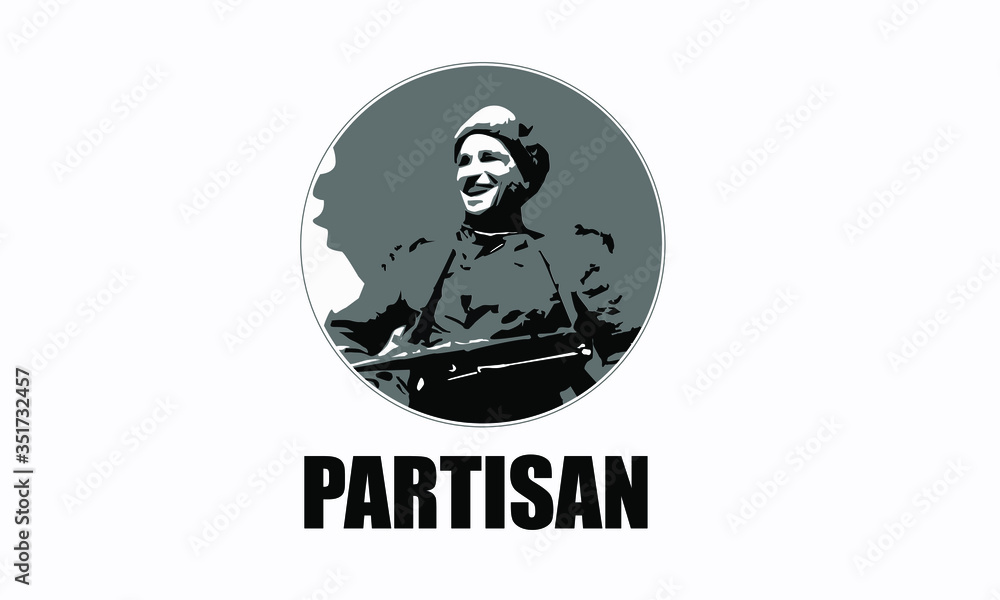 Soviet soldier liberator partisan Stock Vector | Adobe Stock