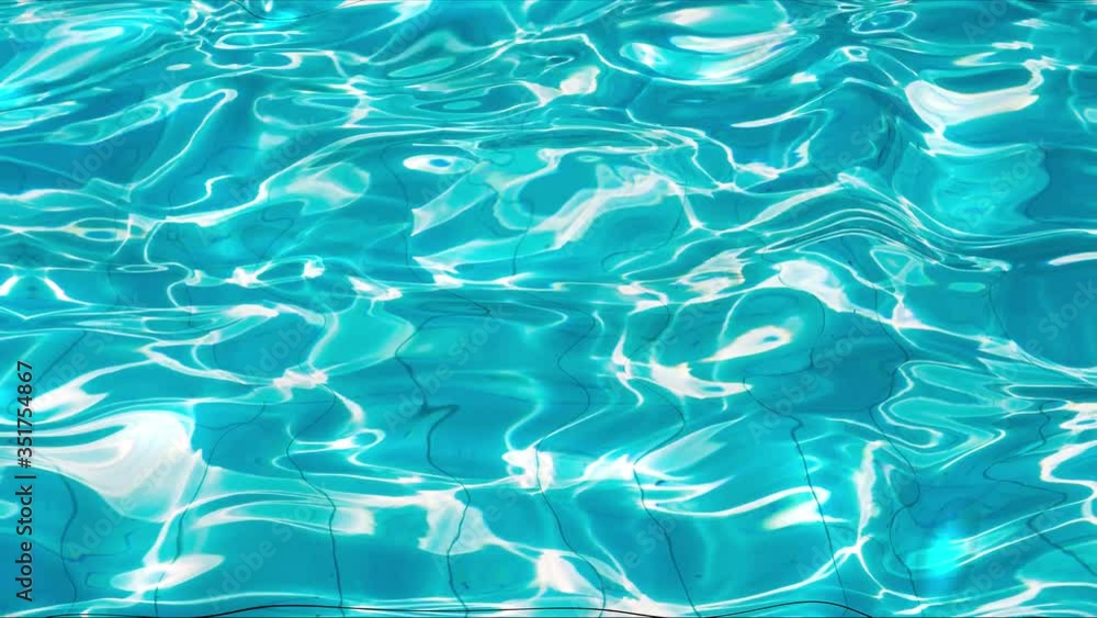 Water surface texture, looping clean swimming pool ripples and wave ...