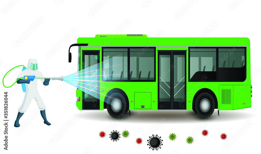 Vehicle sanitize and disinfectant services. Bus sanitize for covid 19 ...