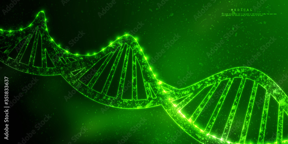 2d render of dna structure, abstract background Stock Illustration ...