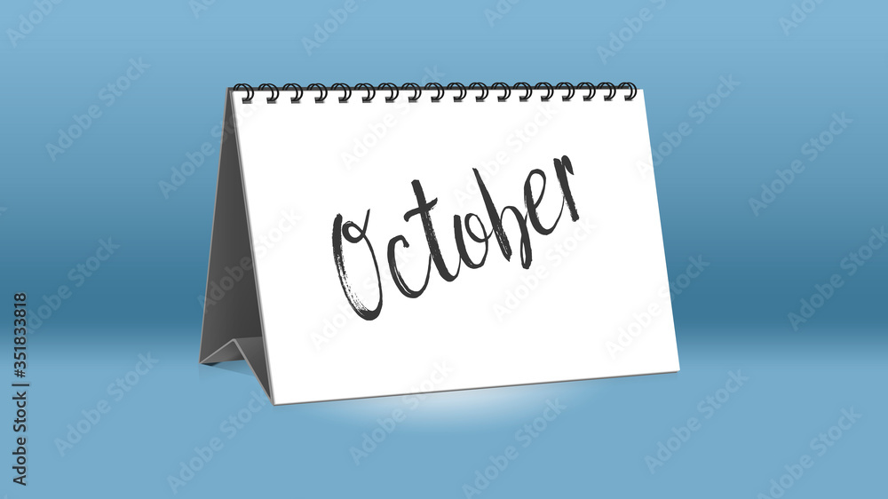 month of October Stock Illustration | Adobe Stock