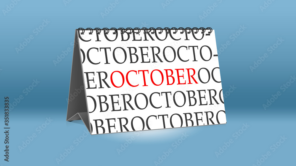 month of October Stock Illustration | Adobe Stock