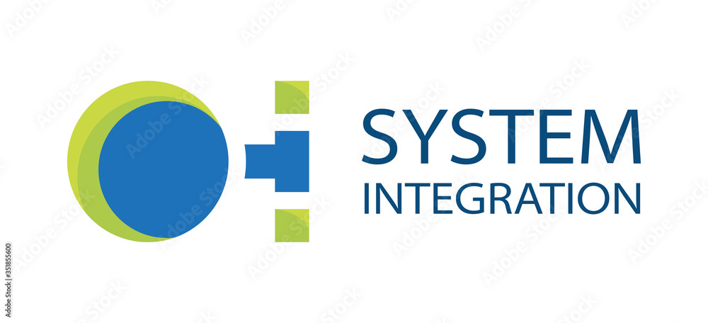 Vector logo of a system integration company Stock Vector | Adobe Stock