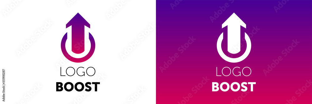 Logo Boost Template Design Vector. boost logotype. Stock Vector | Adobe ...