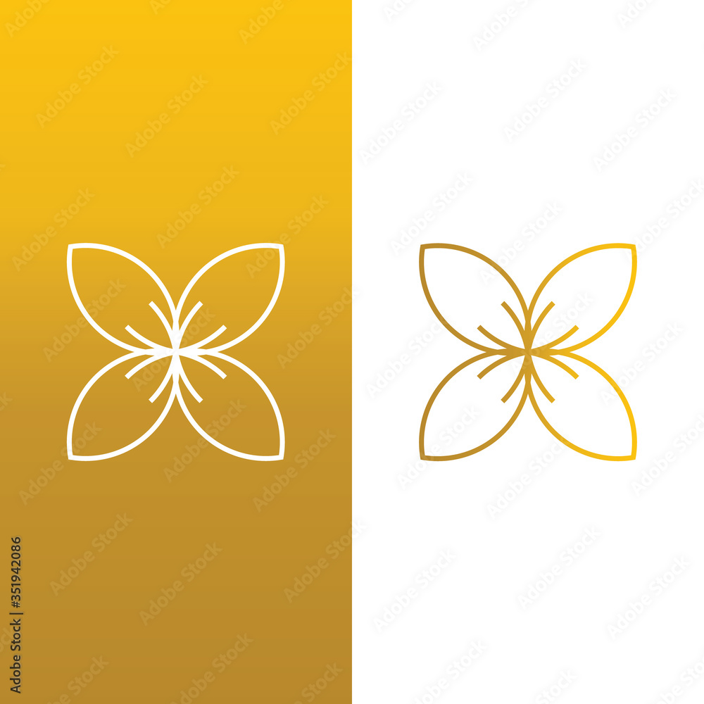 Minimal logo design, golden shapes, and abstract symbols, design ...
