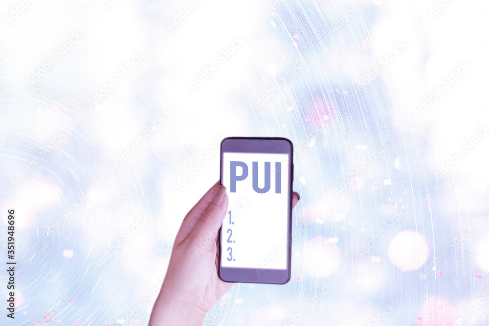 Conceptual hand writing showing Pui. Concept meaning an individual that ...