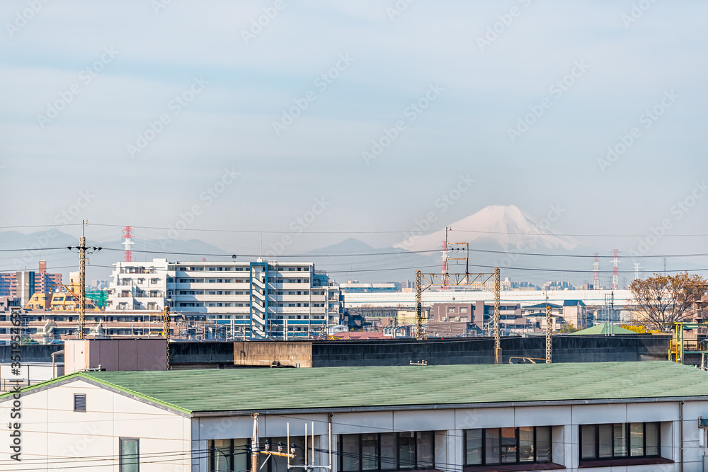 Tokyo, Japan cityscape of Toshima city during day with view from ...