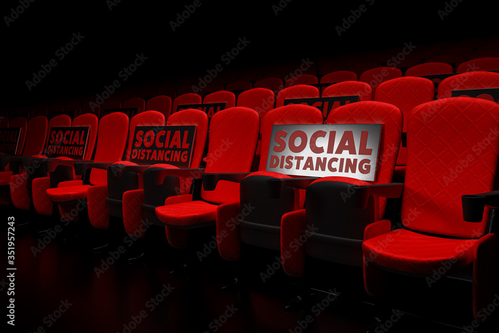 3d rendering the row of red cinema seats in the empty theater ...