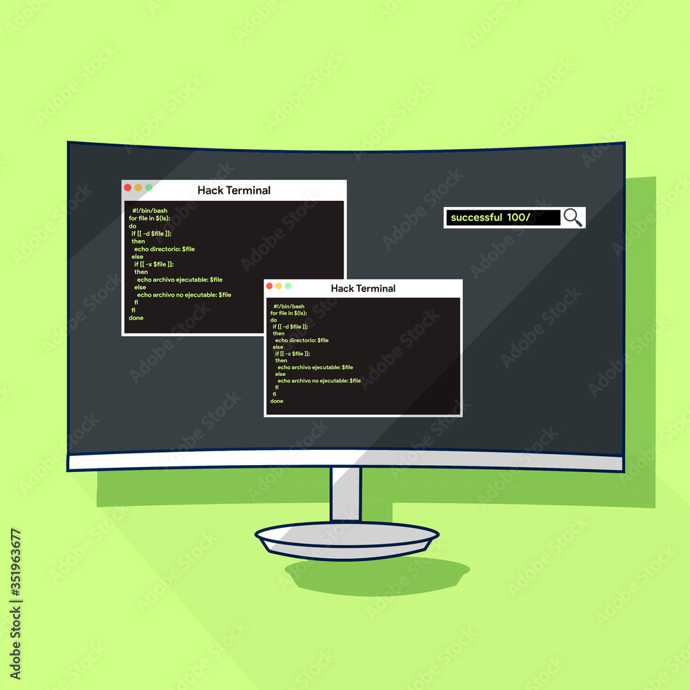 ภาพประกอบสต็อก Ilustración de un hacker, estilo hacking, moderno y ...