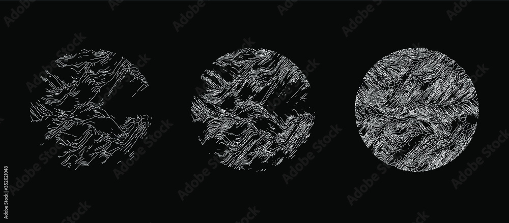 Generative Art with Visualization of Random Perlin Noise. Conceptual ...