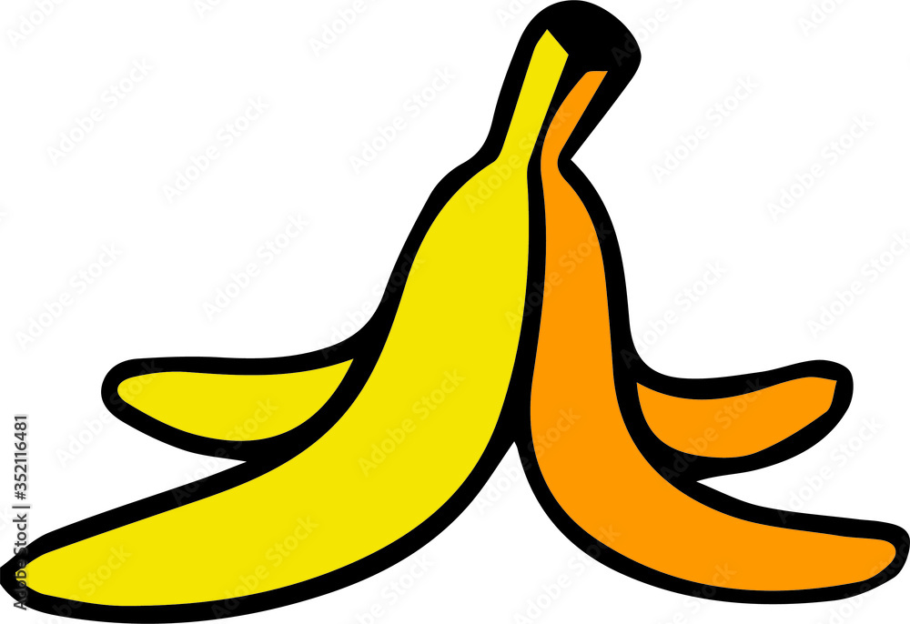 Banana Peel Cartoon Images