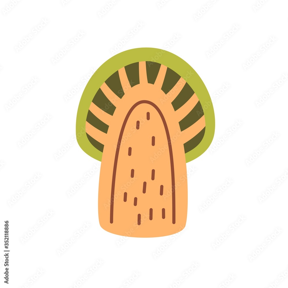 Strong cartoon tree flat vector stock illustration. Forest plant icon ...