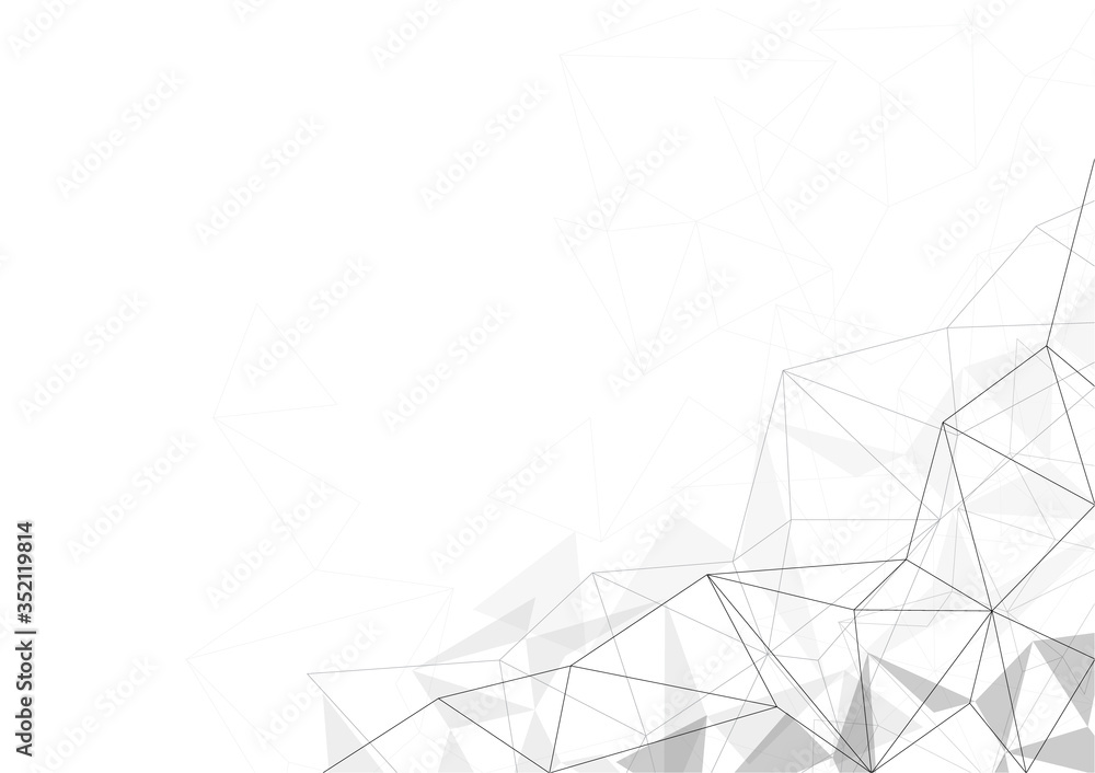 Vector Polygon Background Abstract Technology Communication Data Science Stock Vector Adobe Stock
