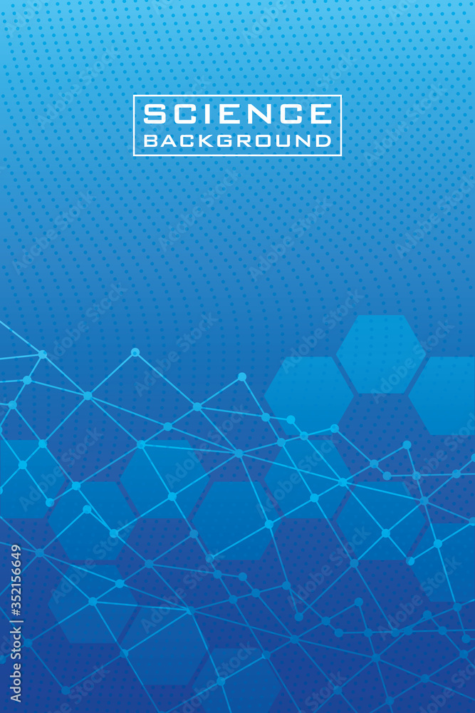 blue science background with lines structures Stock Vector | Adobe Stock
