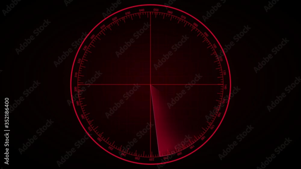 4K futuristic Radar HUD Abstract Red Background with Signals Blinking ...