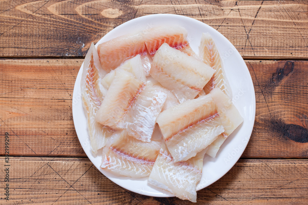 Step-by-step preparation of fried pollock fillet in batter, step 2 ...