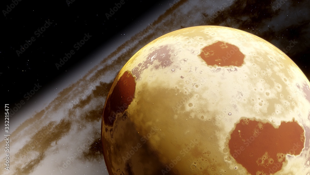 realistic detailed surface of an alien planet, exoplanet texture, rocky ...