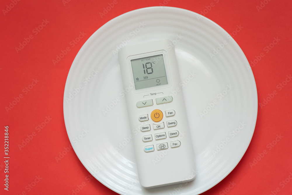 new white air conditioner remote control with temperature mode for heat ...