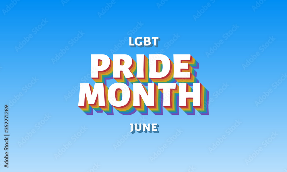 LGBT pride month . Background, poster, postcard, banner design. Stock ...