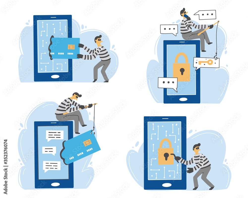 Scammer attack, email phishing, cyber hacker, online fraud, security ...