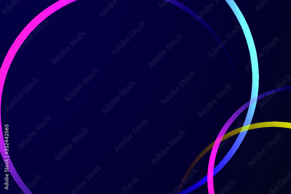 Neon gradient curve frame template vector Stock Vector | Adobe Stock