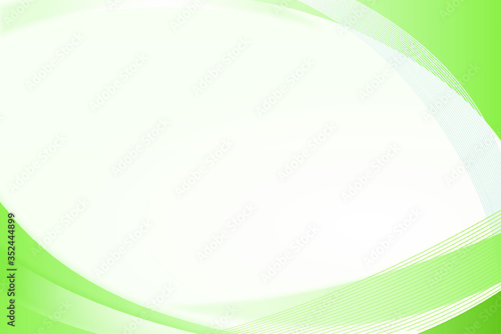 Green curve frame template vector Stock Vector | Adobe Stock
