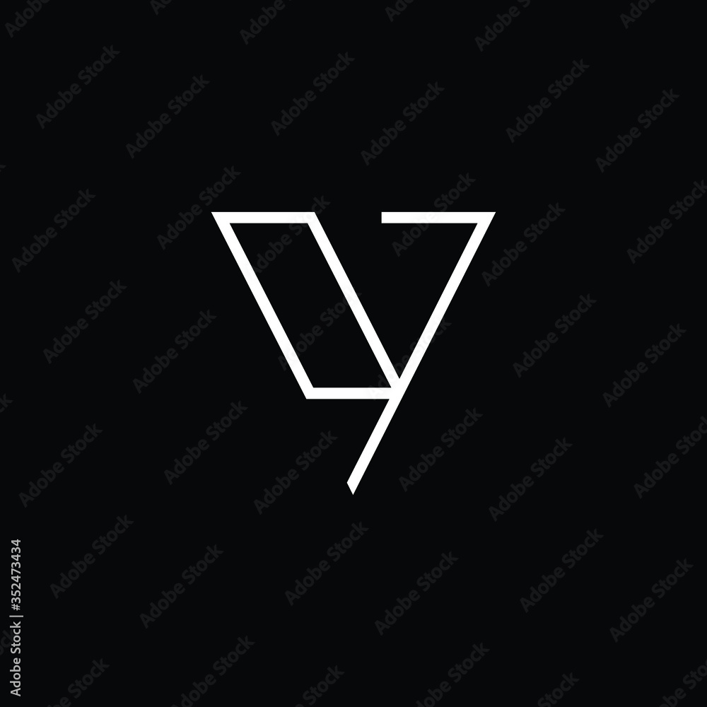 Professional Innovative Initial VY logo and YV logo. Letter Y LOGO ...