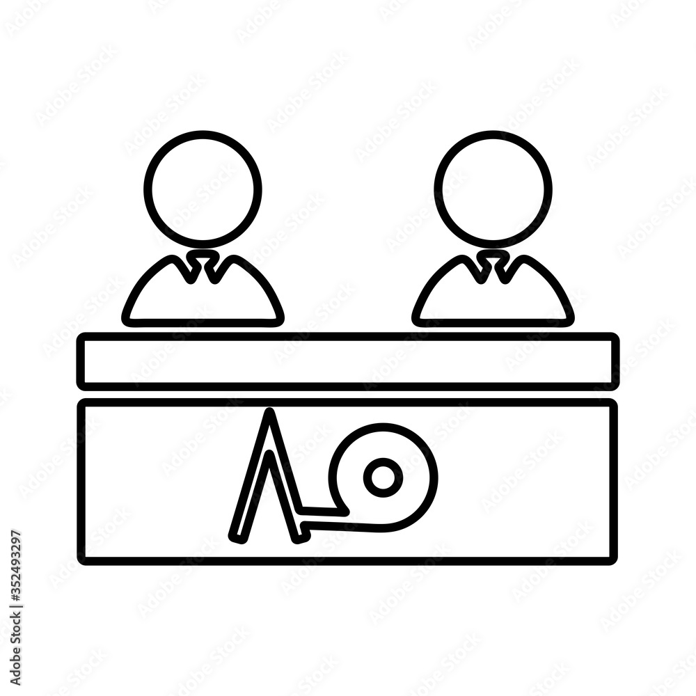 Jury icon. Judge sign. Court concept. Justice symbol. Stock Vector ...