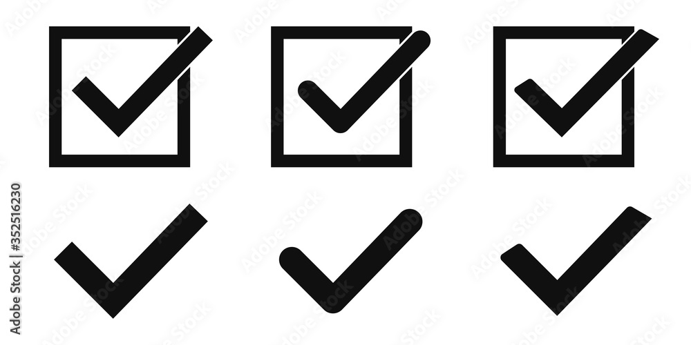 Coche - check mark Stock Vector | Adobe Stock