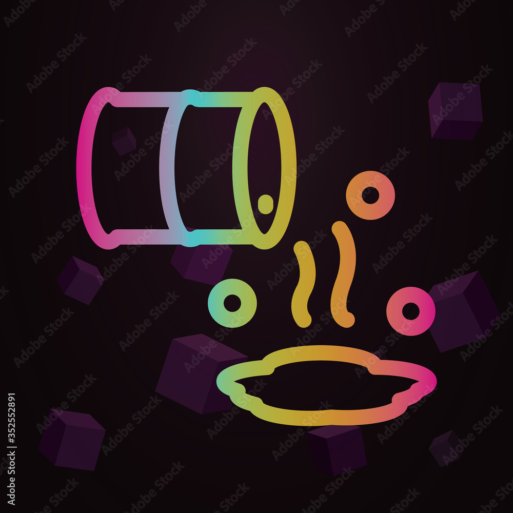 Dagger, oil, pollution, spill line vector nolan icon Simple thin line ...