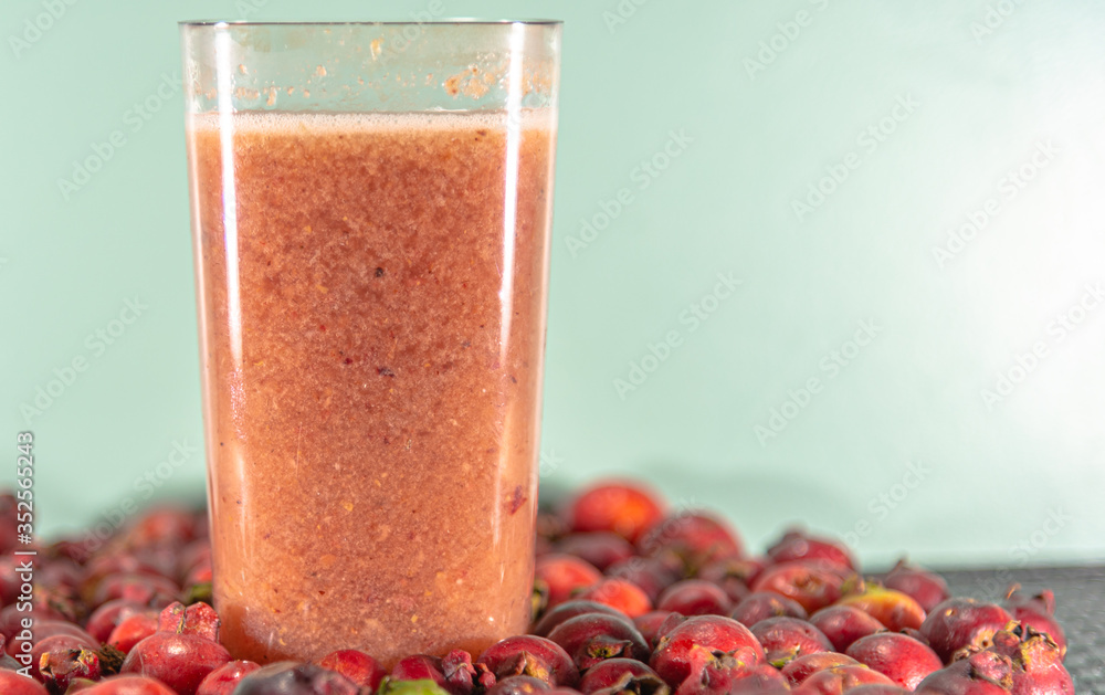 Araçá Rosa (Psidium cattleianum) fruit juice and fresh fruits Stock ...