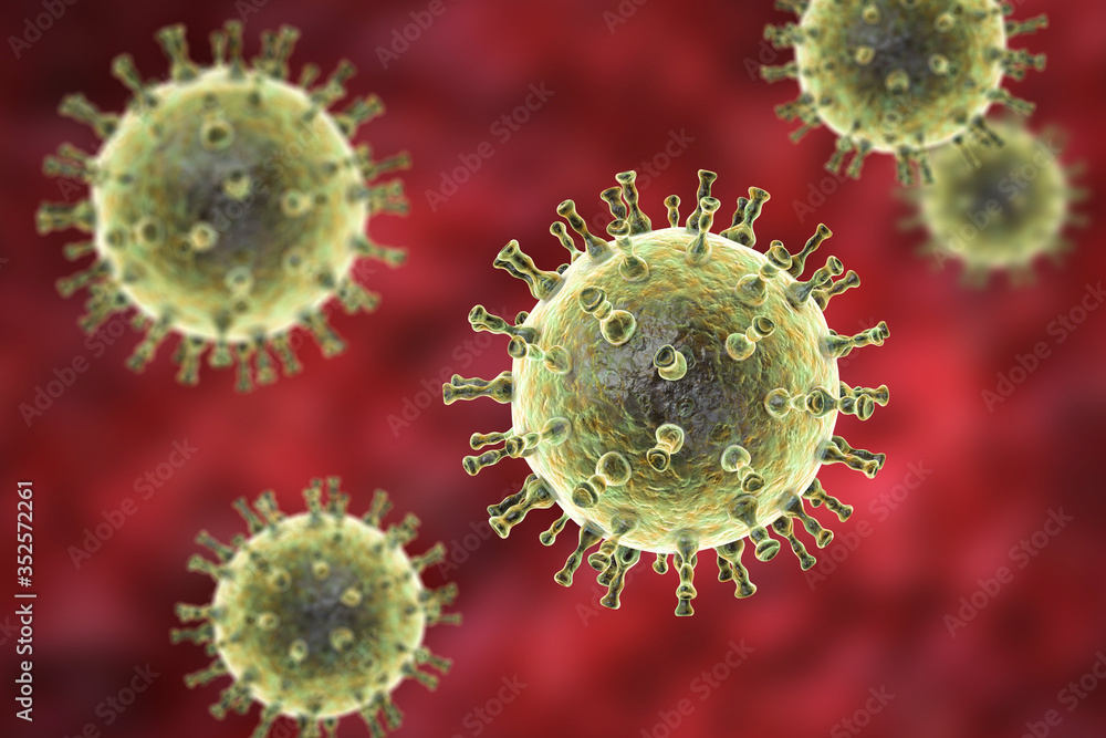 Varicella zoster or chickenpox virus Stock Illustration | Adobe Stock