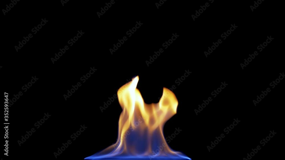 Fire flame Isolated on black background. Fire Flames Igniting And ...