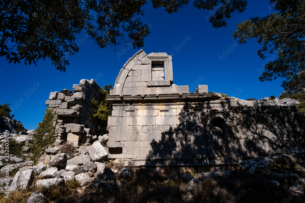 Termessos ancient city. Termessos is one of Antalya -Turkey's most ...