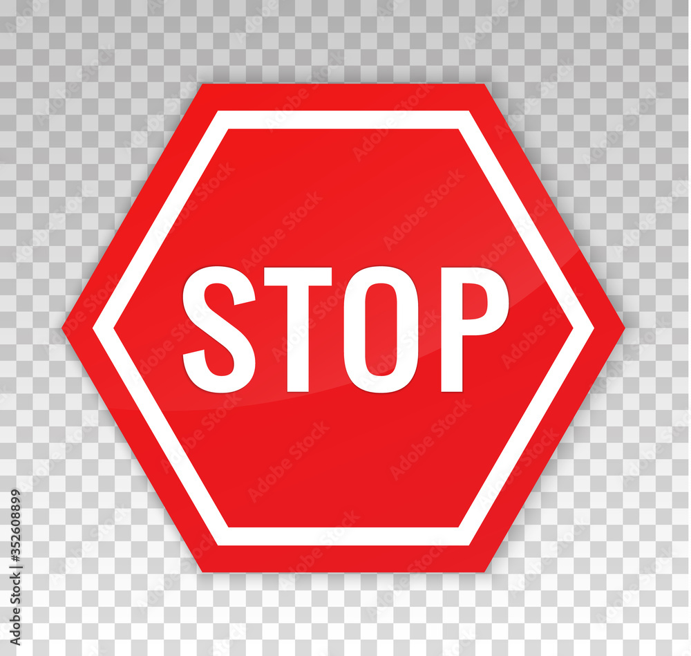 Stop sign. Adblock icon. Block signal. Restricted sign. Halt icon ...