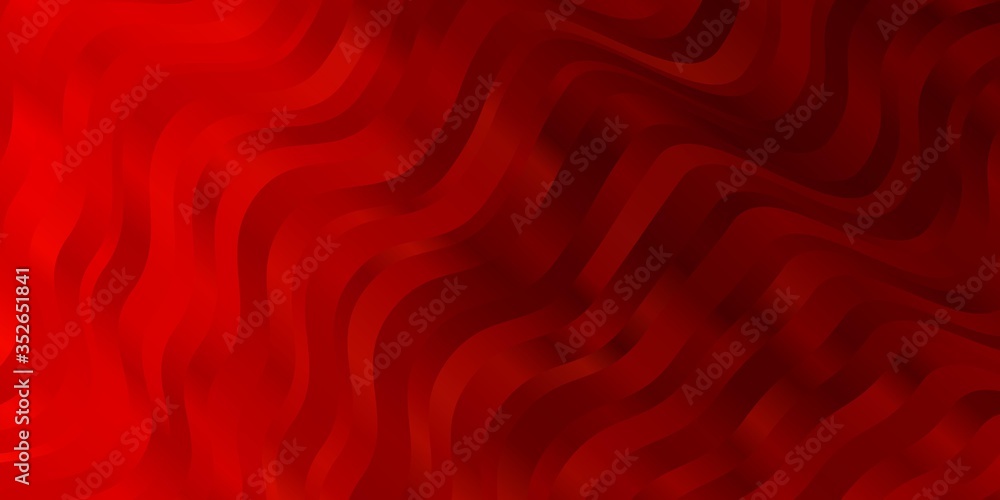 Light Red vector texture with circular arc. Colorful geometric sample ...