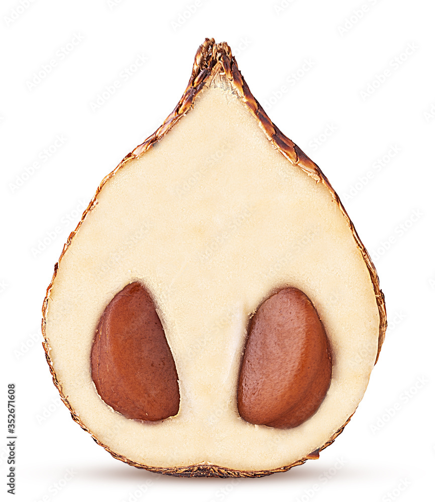 Salak snake fruit cut in half with bone Stock Photo | Adobe Stock