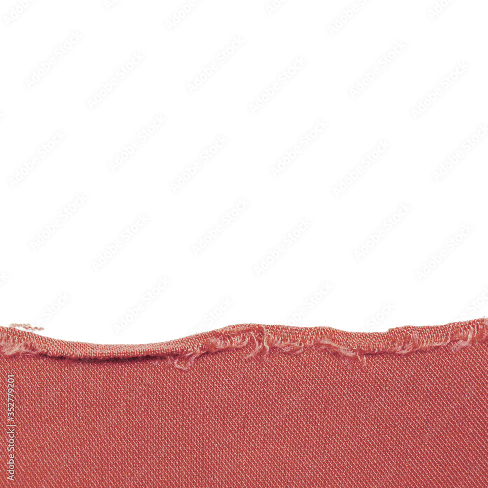 Destroyed clothing. Fabric texture, sewing material, torn cloth. Cut ...