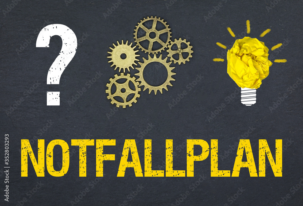 Notfallplan Stock Photo | Adobe Stock