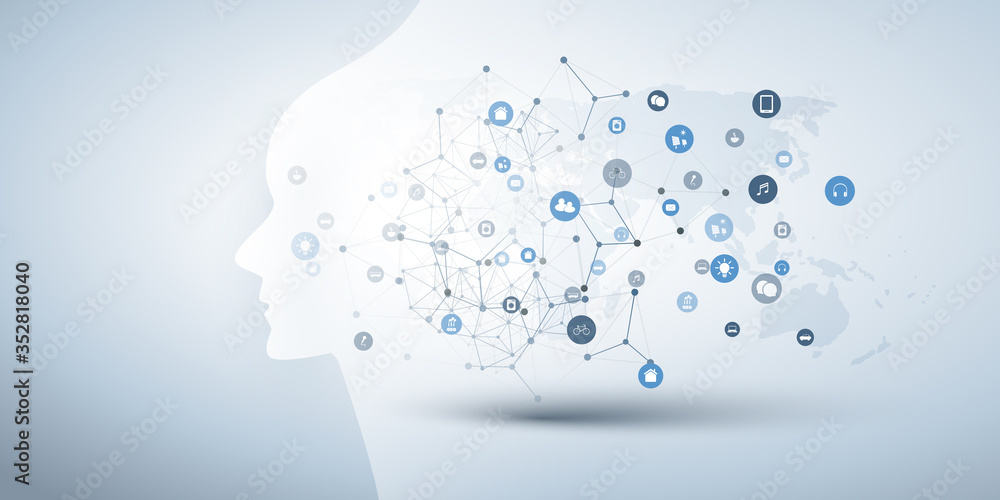 Futuristic Machine Learning, Artificial Intelligence, Cloud Computing ...