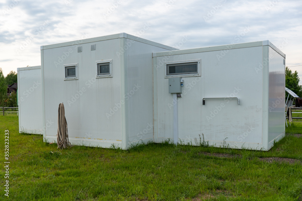 Modular prefabricated houses made of panels with large panoramic ...
