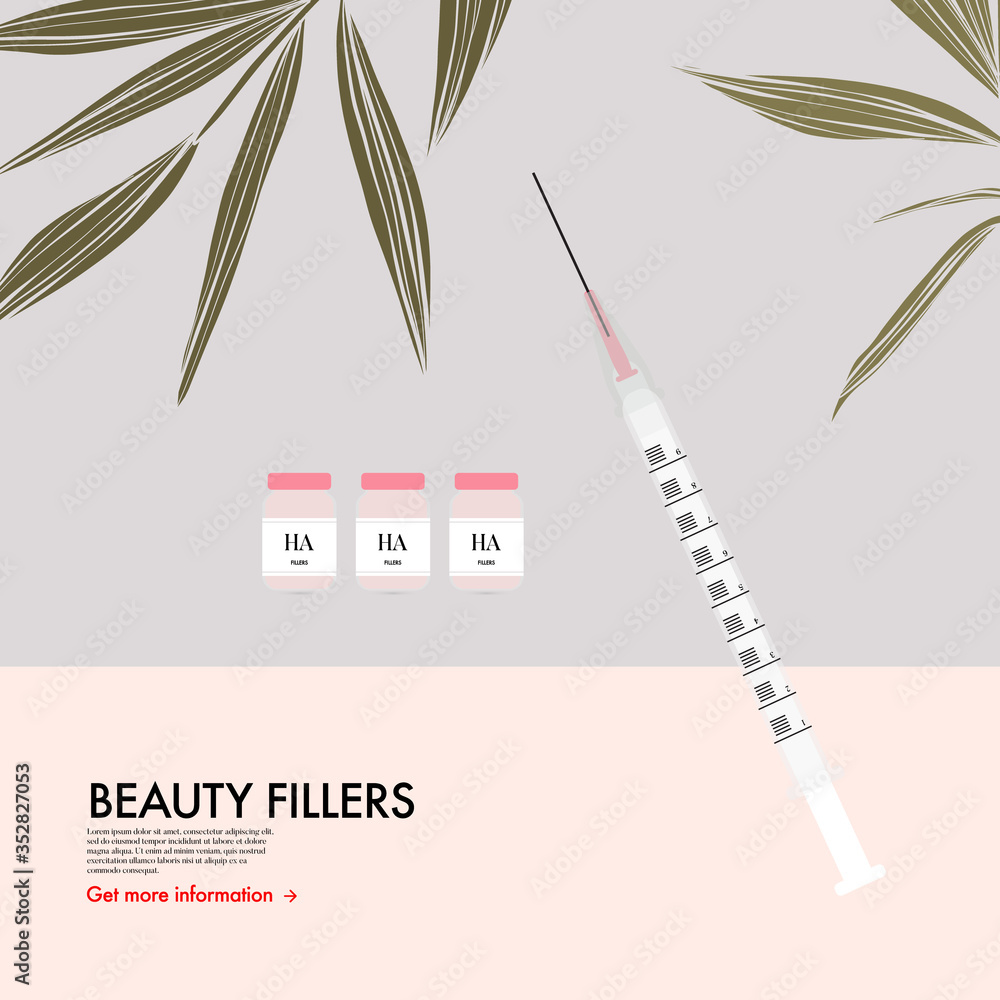 Hyaluronic Acid beauty injections, beauty cosmetology procedure, face ...