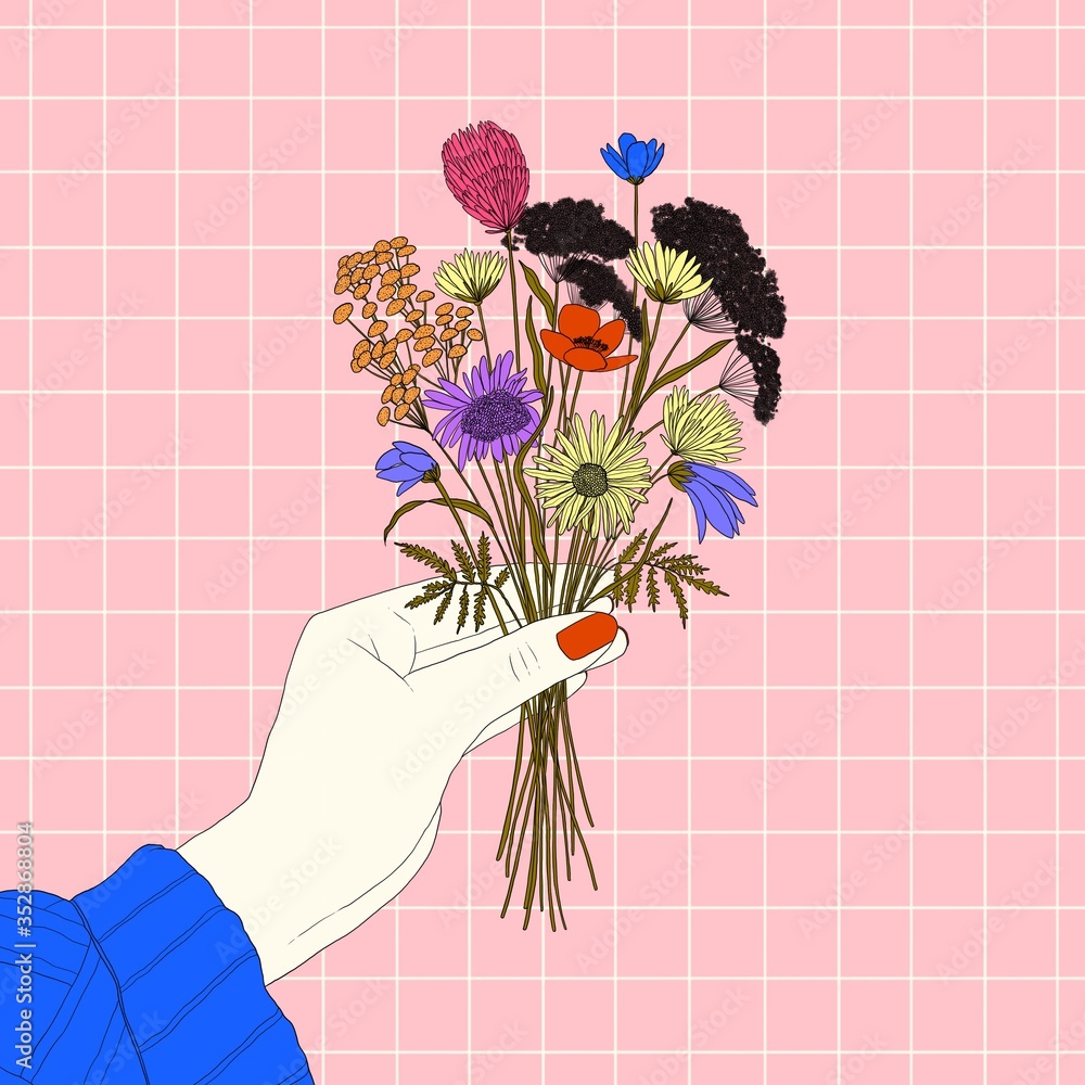 Für Dich Stock Illustration | Adobe Stock