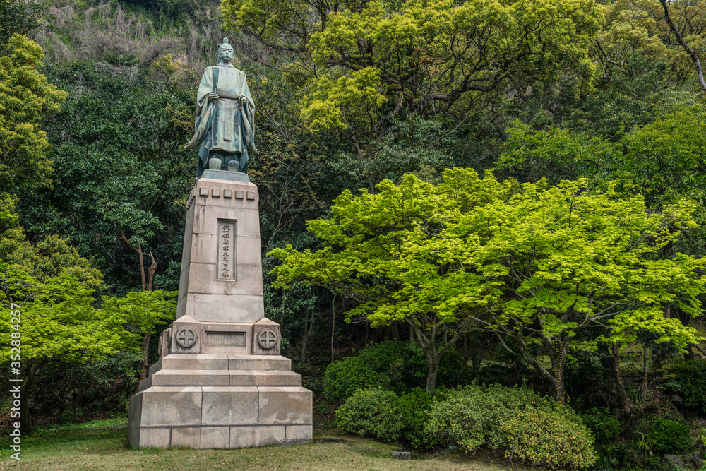 Statue of Shimazu Hisamitsu, Japanese Samurai, Kagoshima, Japan Stock ...