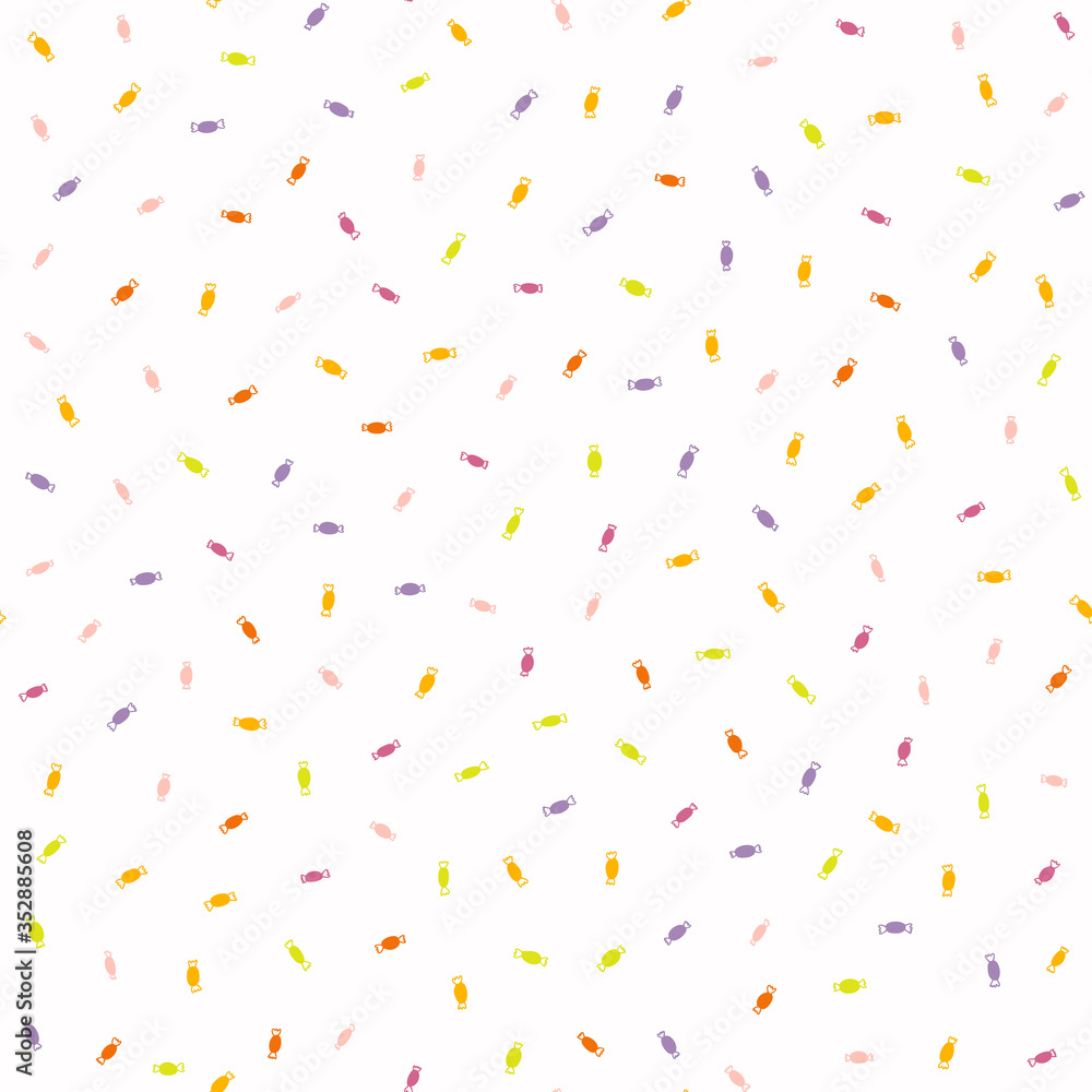 Rainbow candy confetti dotty paper texture seamless background. Tiny ...