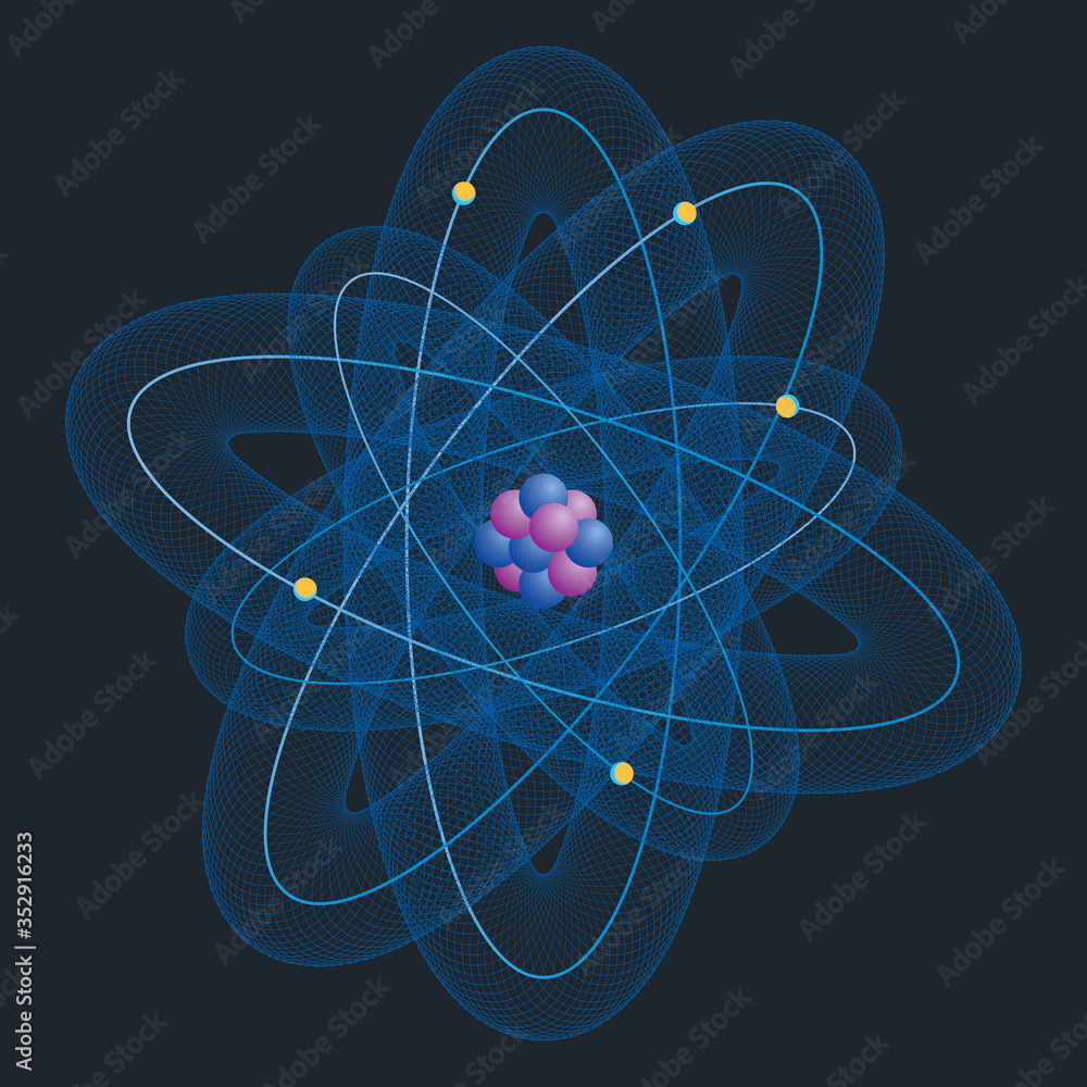 Boron Atom model. Science and chemical concept Stock Vector | Adobe Stock
