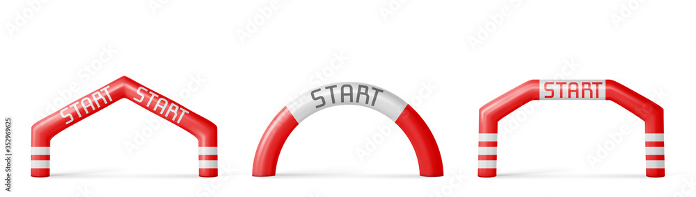 Inflatable arches, start archways for races, marathon and sports events ...