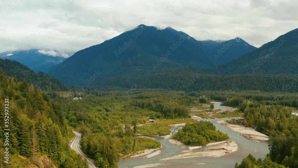 The river is originating as the Chilliwack River in the North Cascades ...