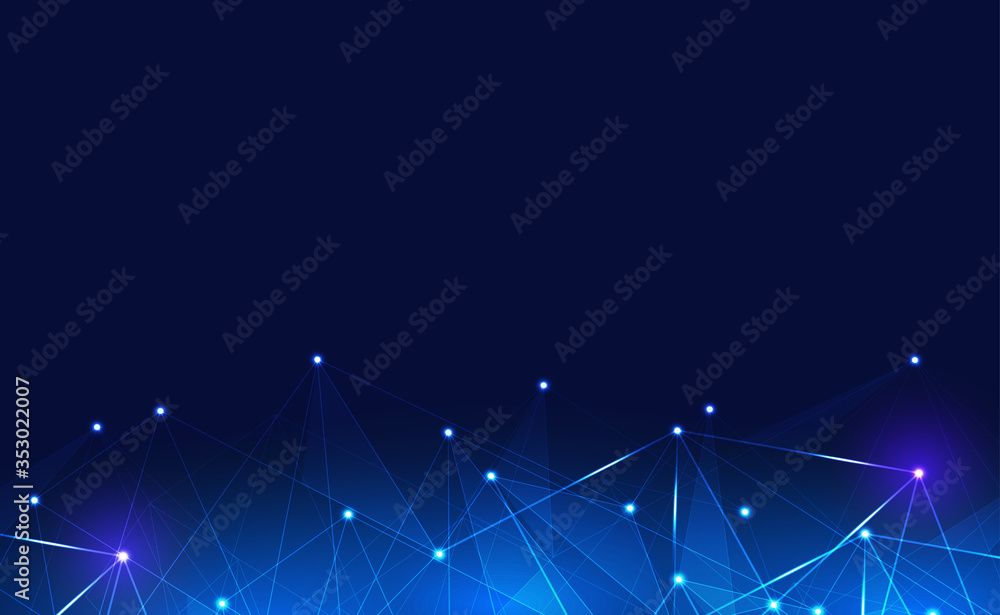 Internet Connection or Network Connection Background With Neon Effect ...