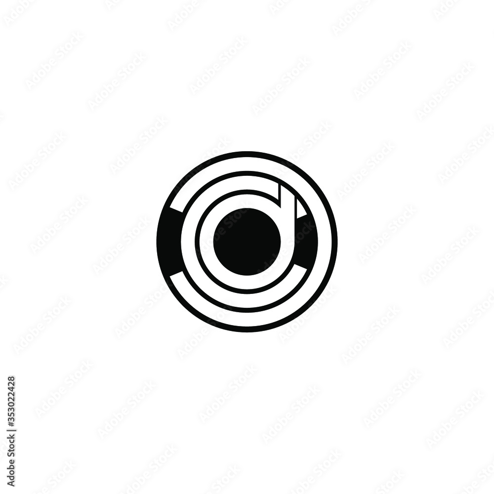 cdc letter original monogram logo design Stock Vector | Adobe Stock